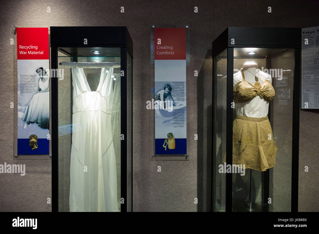 USA, Virginia, Fort Lee, Army Women's Museum at Fort Lee, WW2-era ...