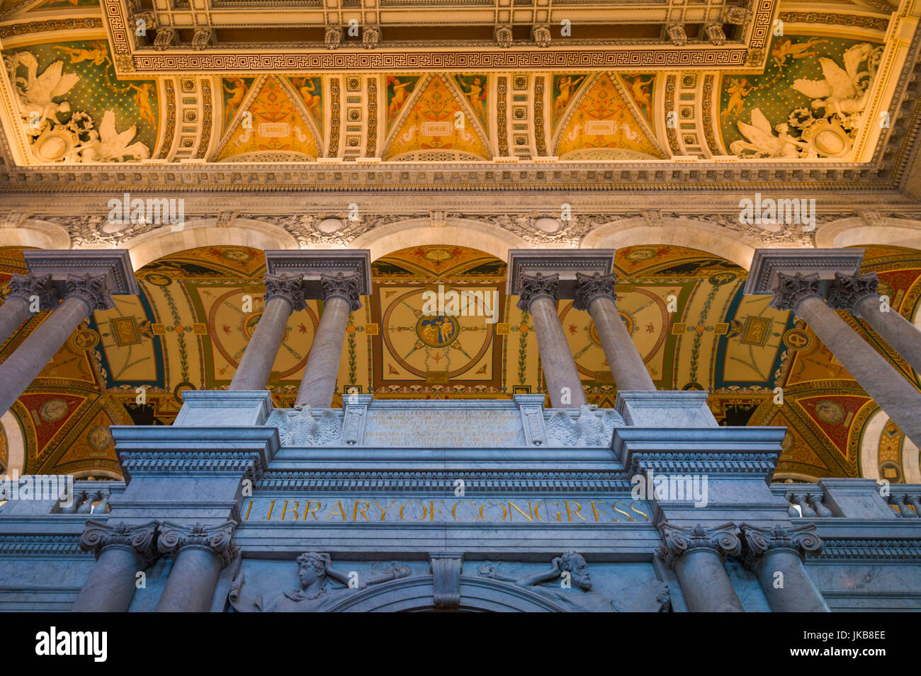 USA, Washington DC, US Library of Congress, interior Stock Photo - Alamy