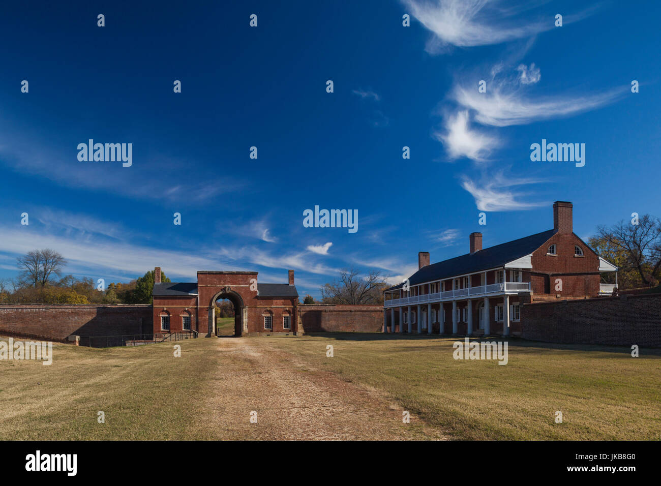 USA, Maryland, Fort Washington, Fort Washington Park, first fortress ...