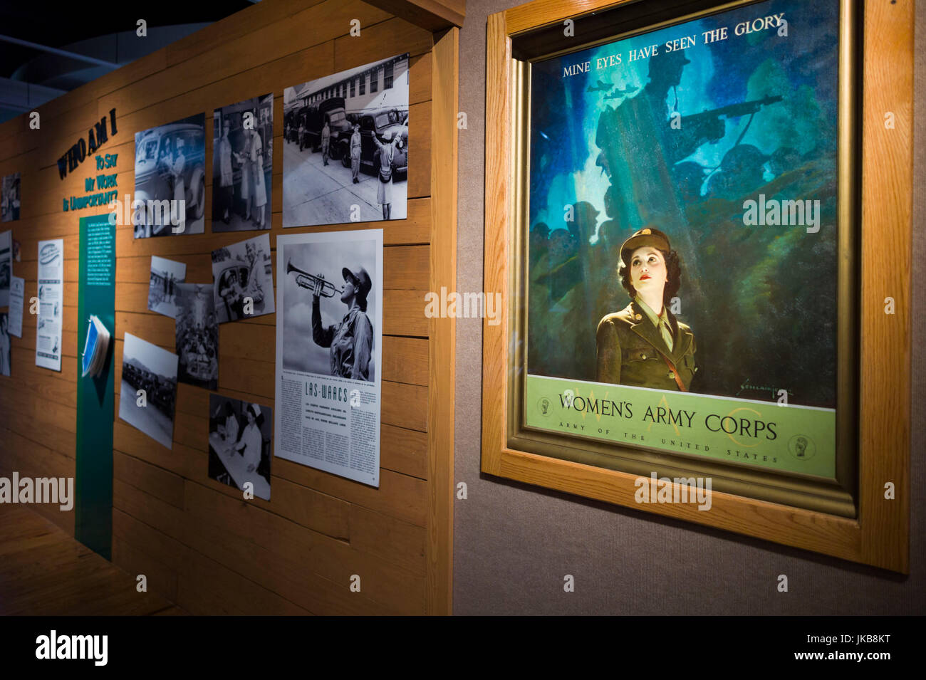 USA, Virginia, Fort Lee, Army Women's Museum at Fort Lee, WW2-era ...