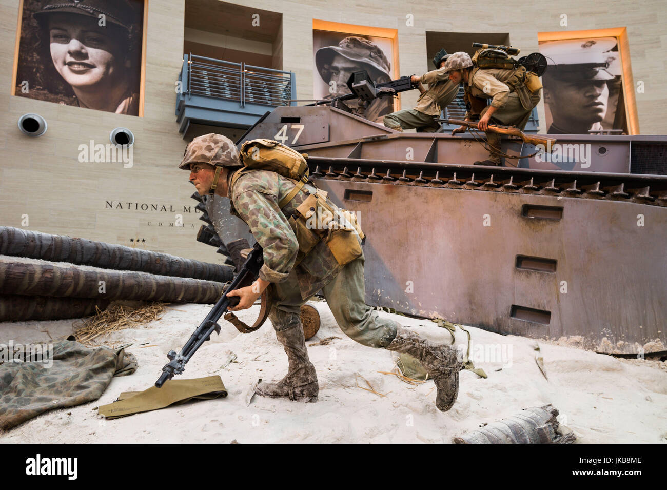 USA, Virginia, Triangle, National Museum of the Marine Corps, diorama ...