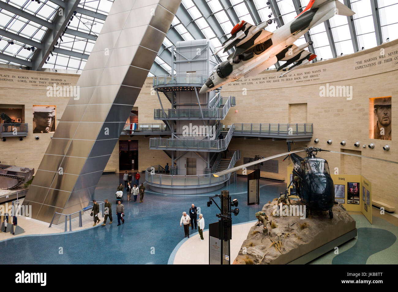 USA, Virginia, Triangle, National Museum of the Marine Corps, diorama ...