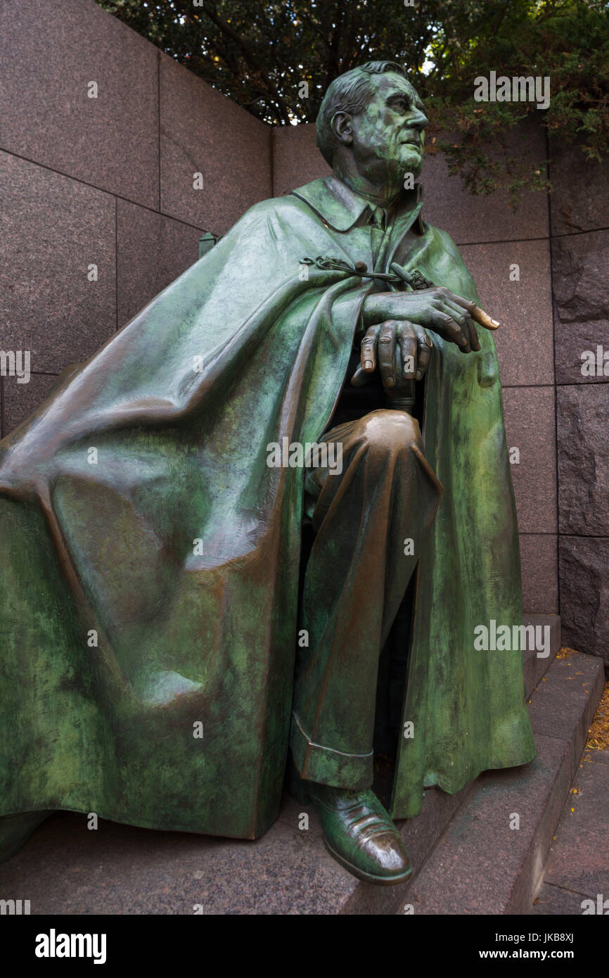 USA, Washington DC, monument to former President Franklin Delano ...