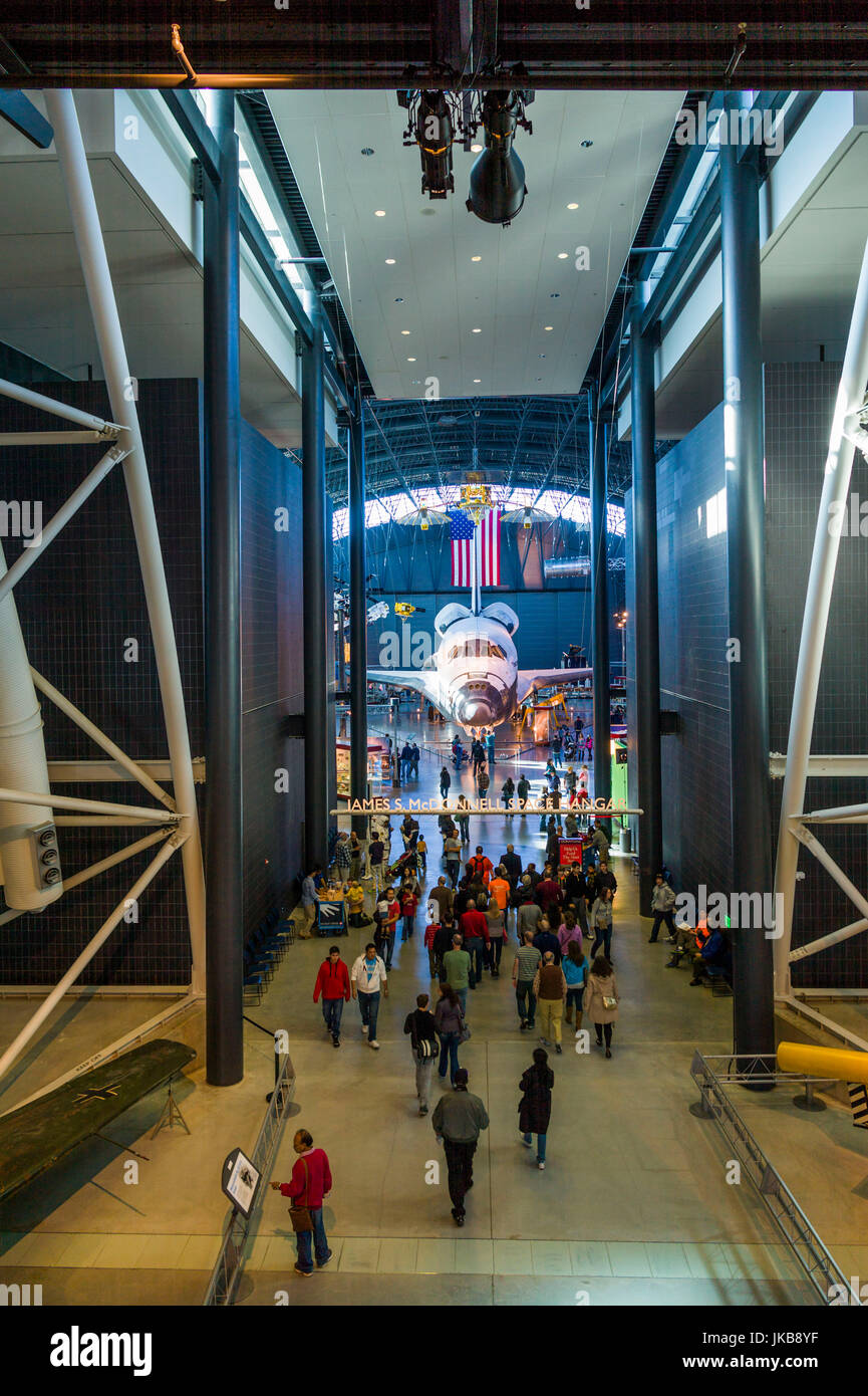 USA, Virginia, Herdon, National Air and Space Museum, Steven F. Udvar ...