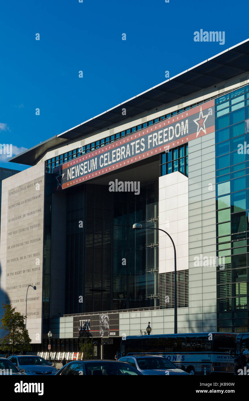USA, Washington DC, The Newseum, exterior Stock Photo - Alamy