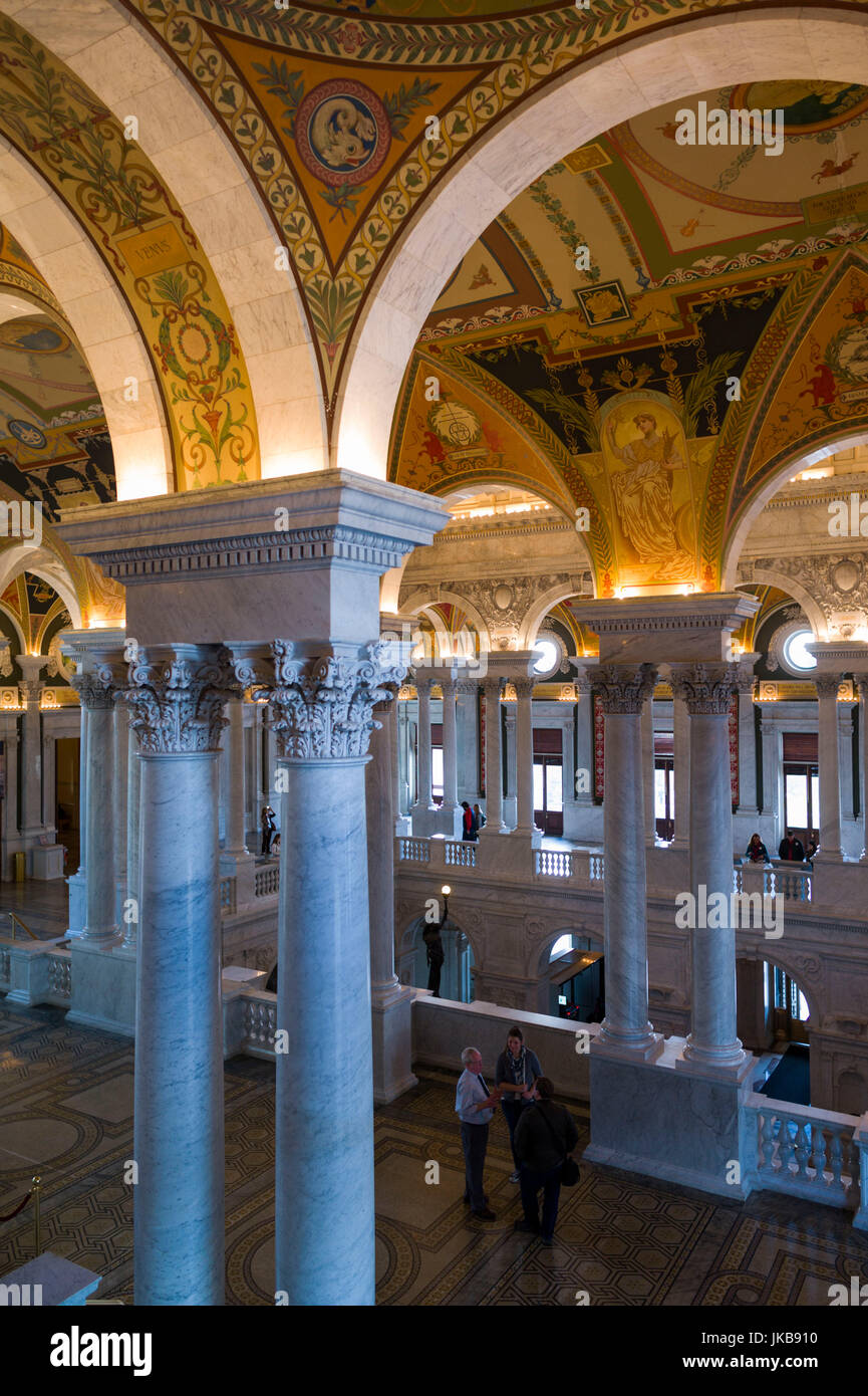 USA, Washington DC, US Library of Congress, interior Stock Photo - Alamy