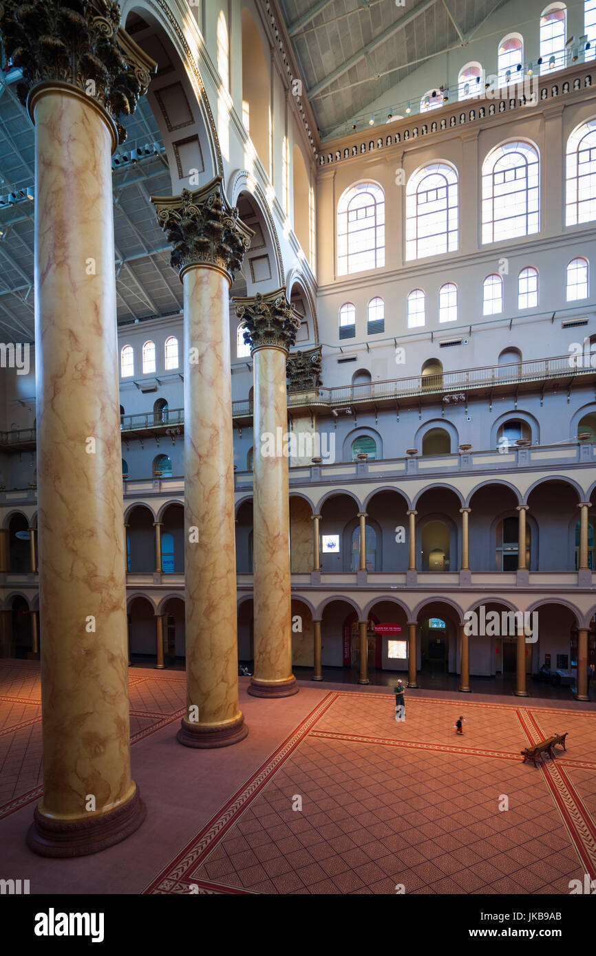 USA, Washington DC, National Building Museum, interior Stock Photo - Alamy