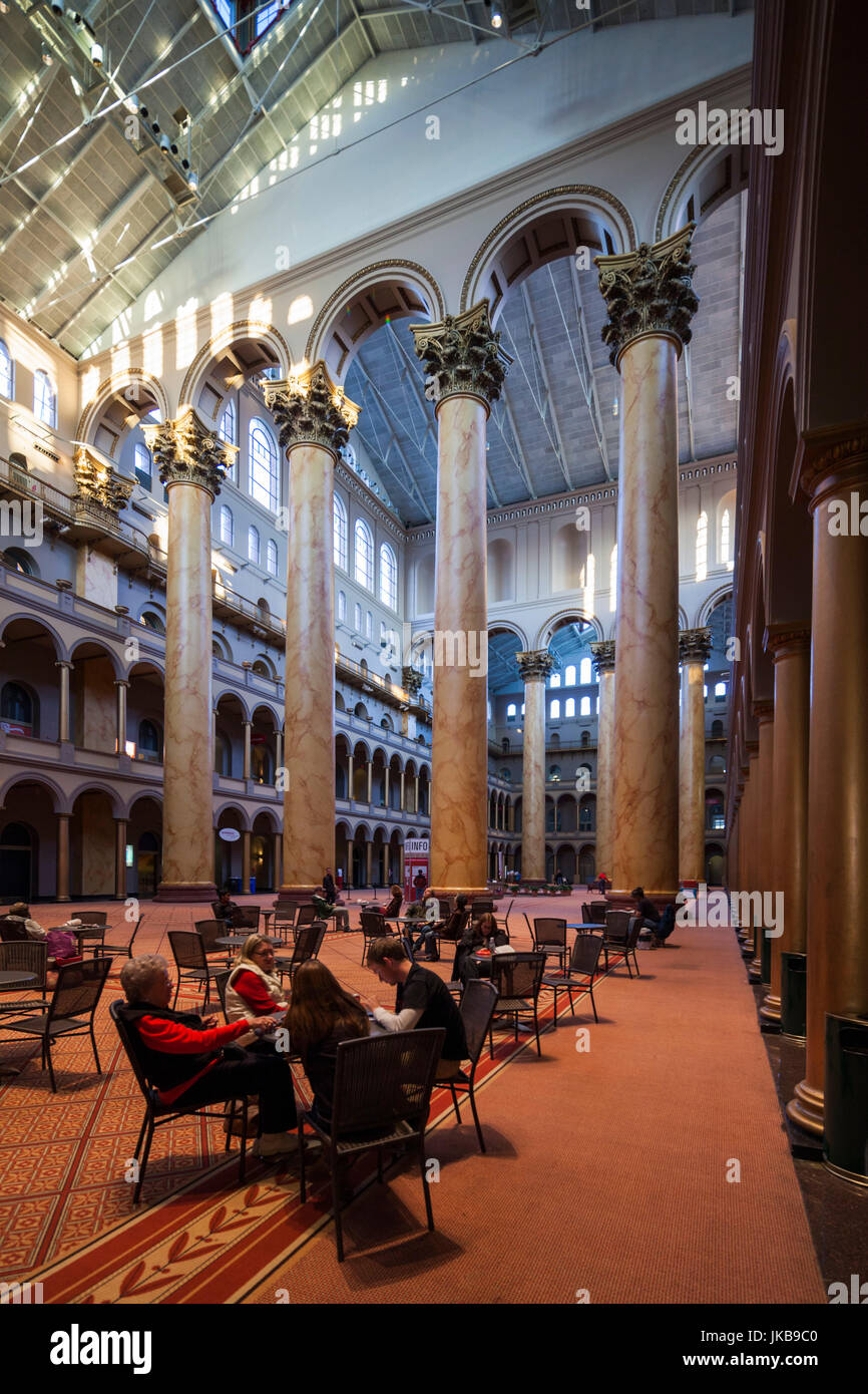 USA, Washington DC, National Building Museum, interior Stock Photo - Alamy