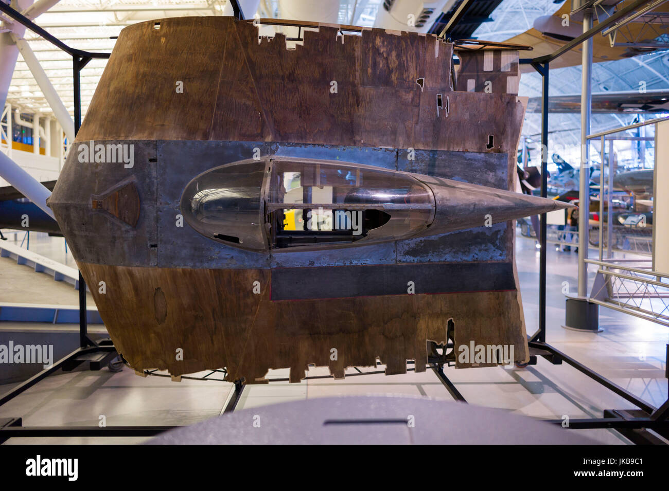 Cokpit area of german ww2 era flying wing aircraft hi-res stock ...