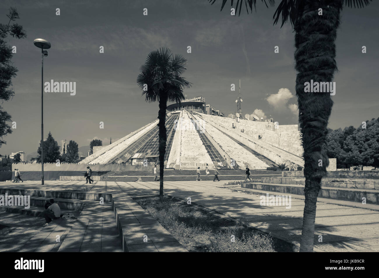 Albania, Tirana, The Pyramid, former tomb of Communist-era leader Enver ...