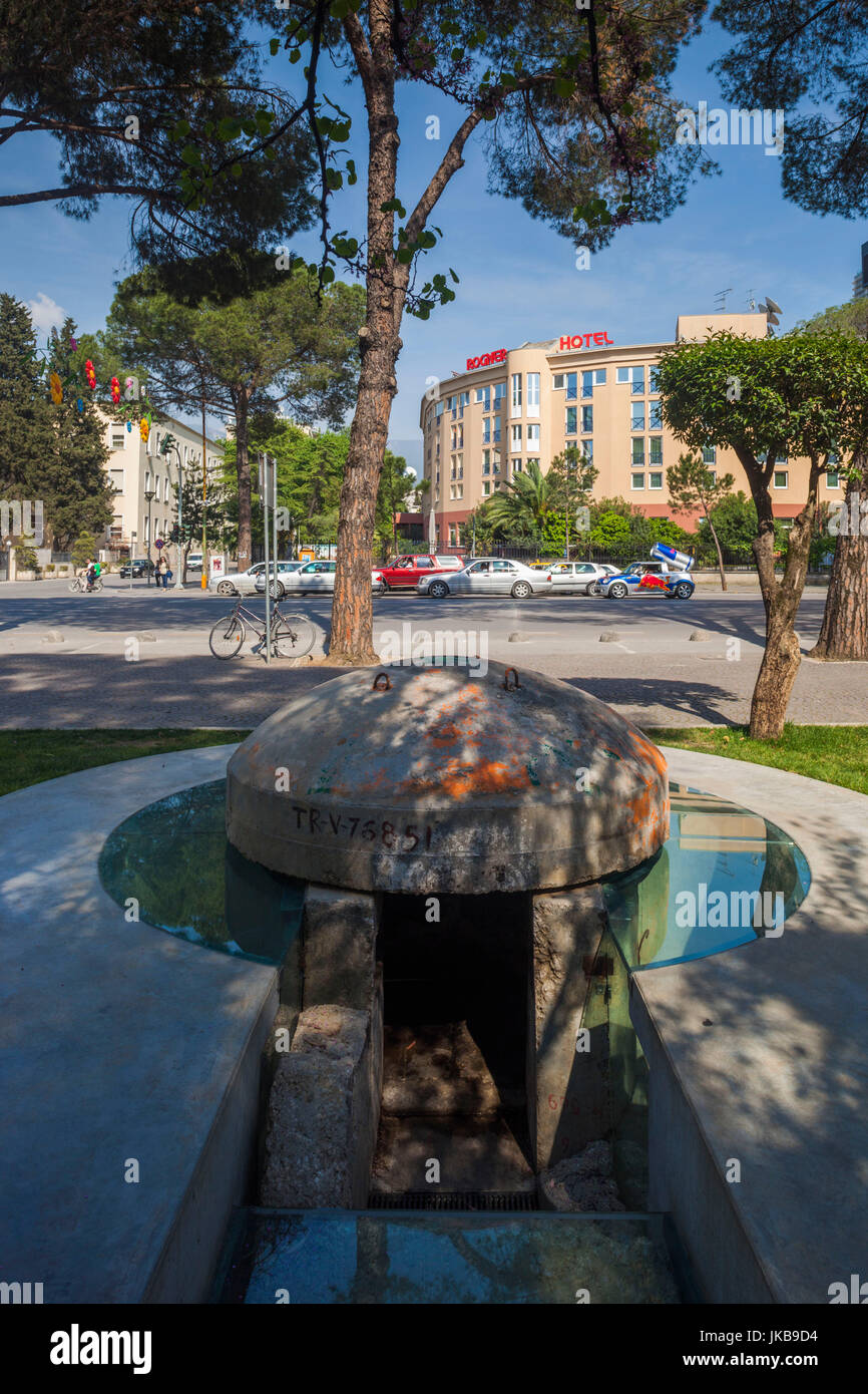 Albania, Tirana, bunker outside Blloku area, formerly used by Communist ...