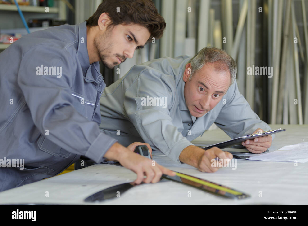 two civil engineers working Stock Photo - Alamy