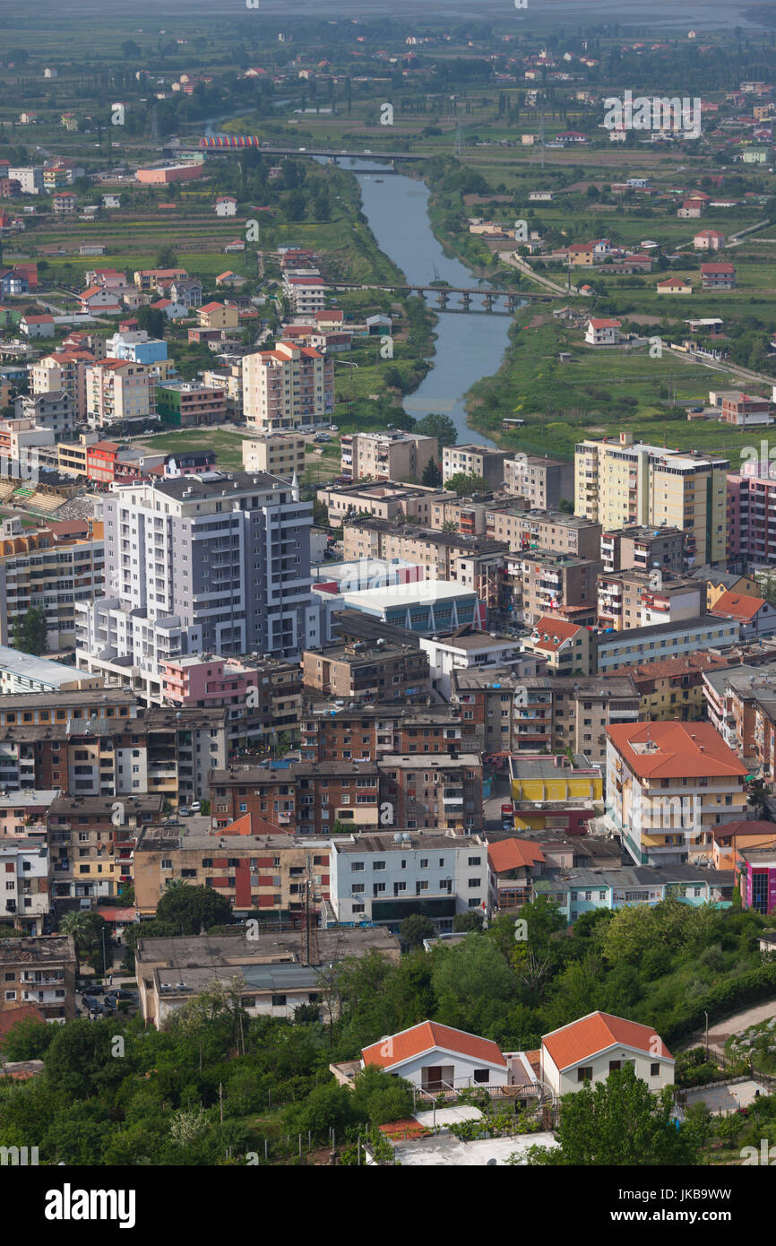 Albania, Lezha, elevated town view from Lezha Castle Stock Photo - Alamy