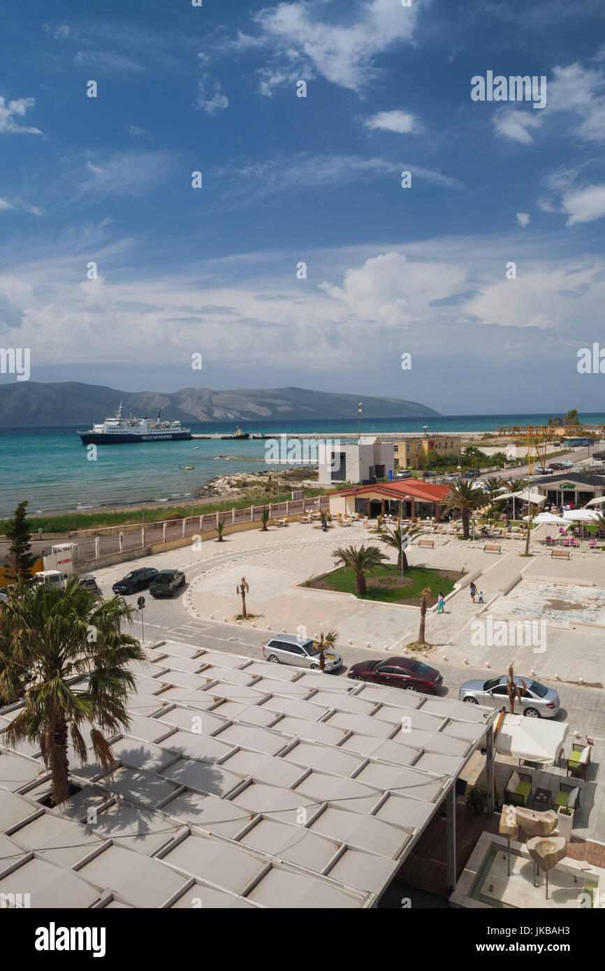 Albania, Vlora, view of the port Stock Photo - Alamy