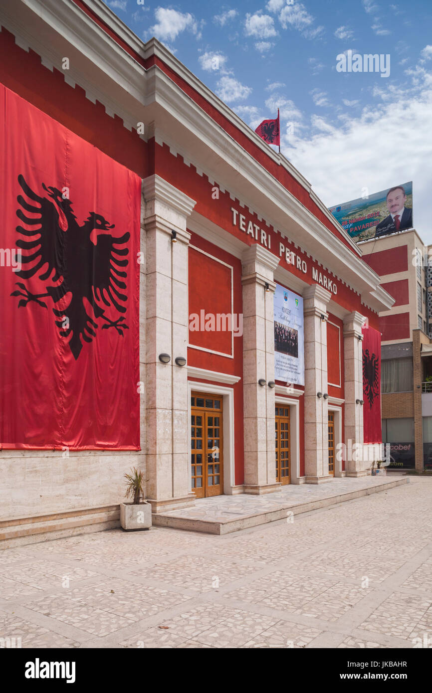 Albania, Vlora, the Theater Stock Photo - Alamy