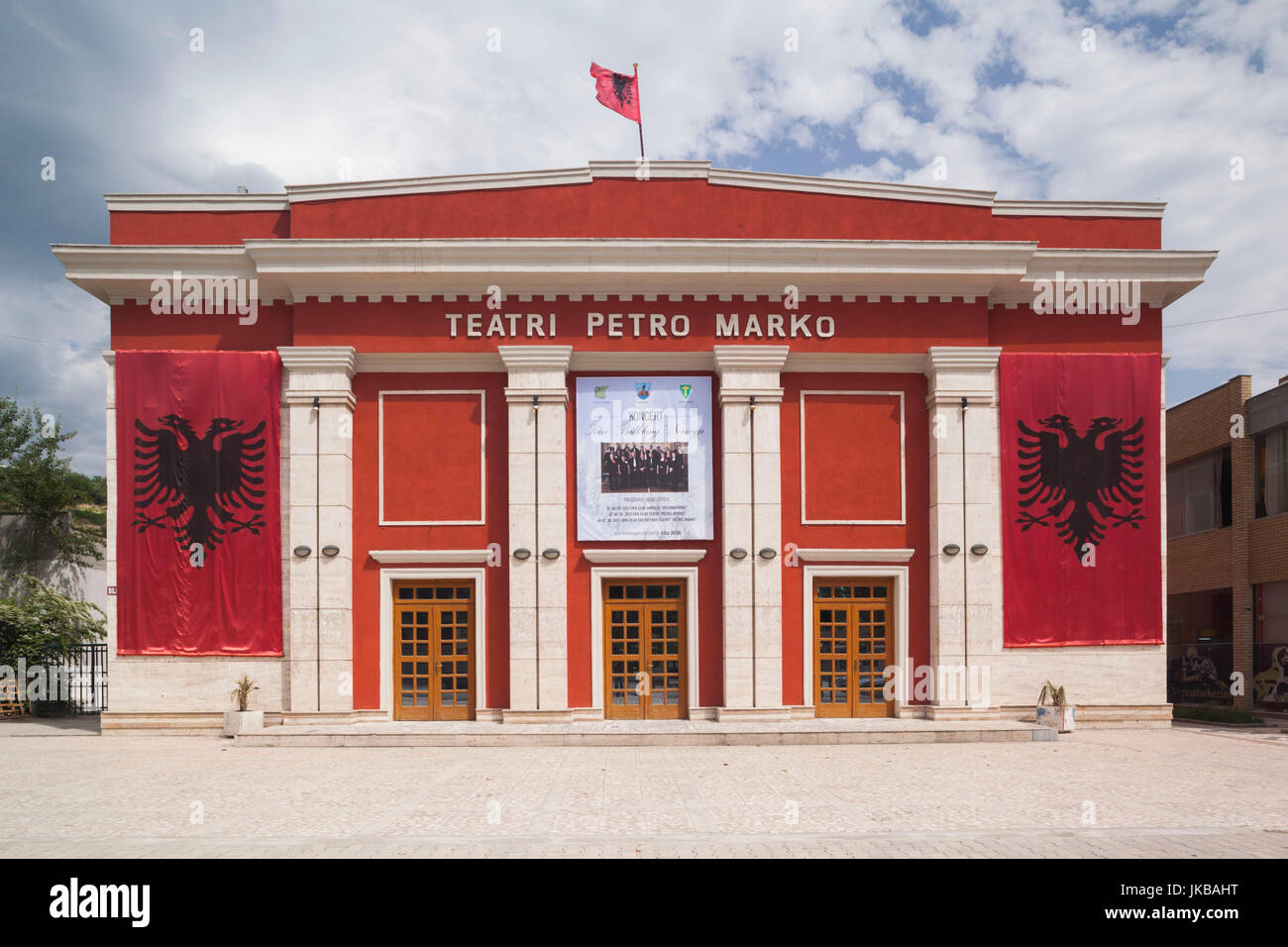 Albania, Vlora, the Theater Stock Photo - Alamy