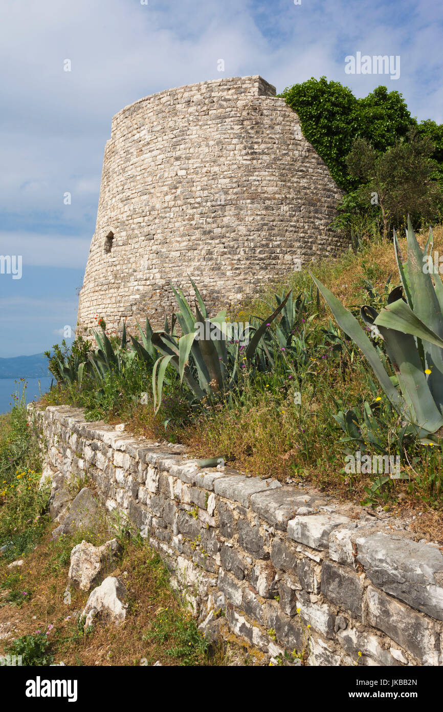 Albania, Albanian Riviera, Saranda, Lekursi Castle Stock Photo - Alamy