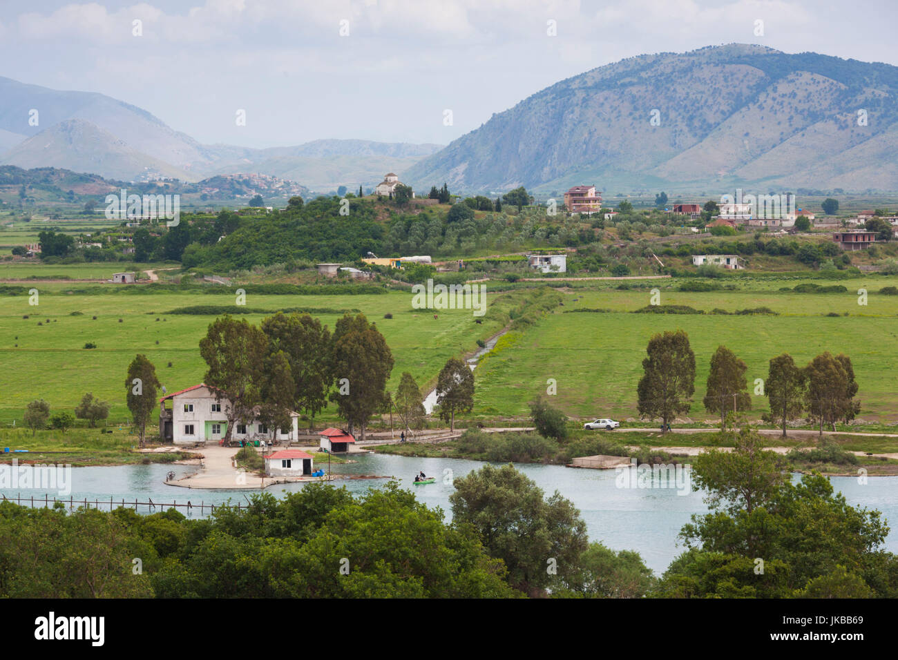 Elevated view of lake butrint hi-res stock photography and images - Alamy