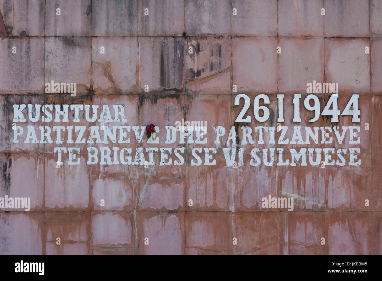 Albania, Permet, Partisan Monument Stock Photo - Alamy