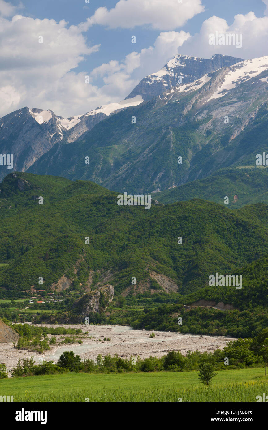 Albania, Permet-area, Bredhi i Hotoves National Park, Lengarices River ...
