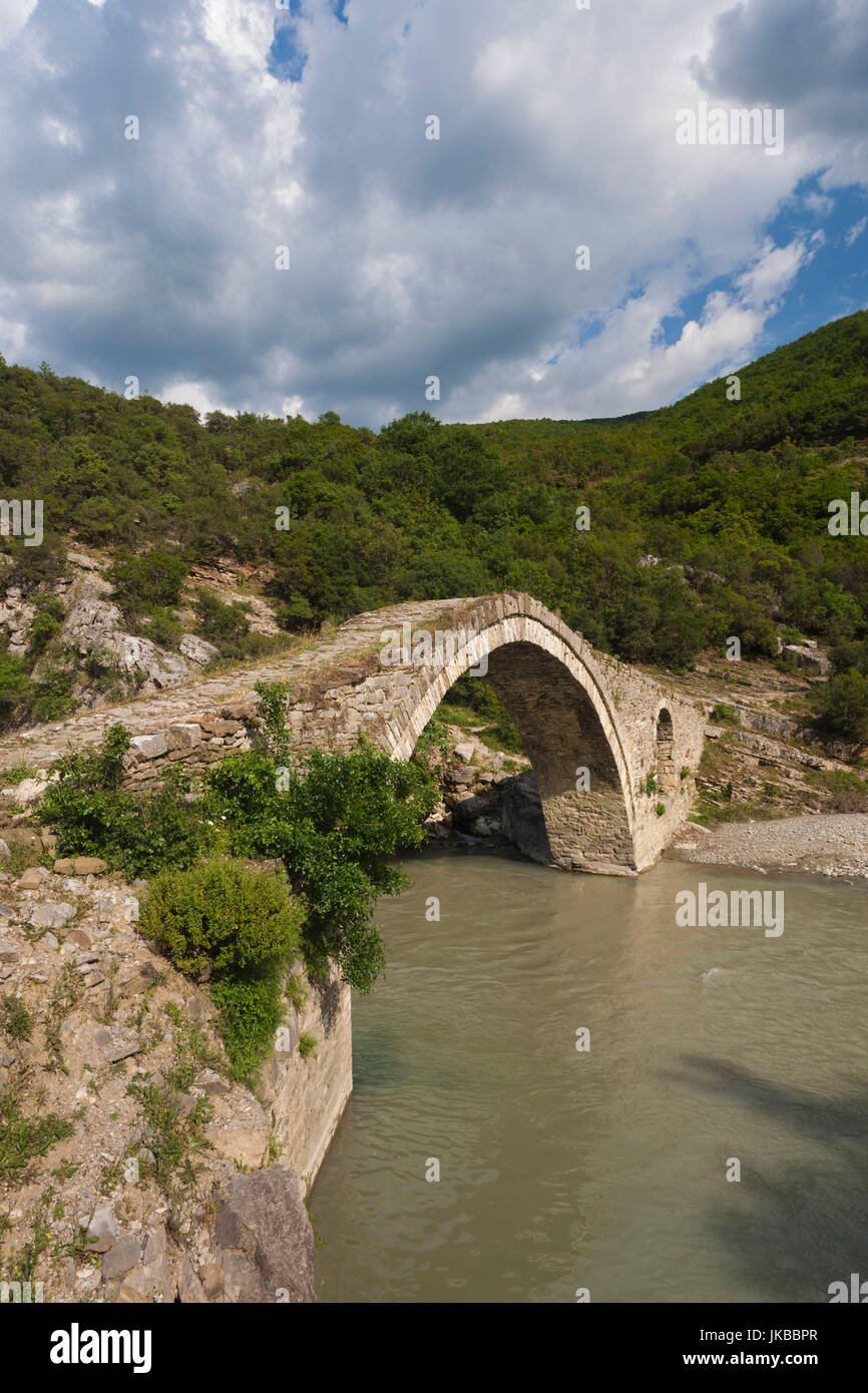 Albania, Permet-area, Bredhi i Hotoves National Park, Lengarices River ...