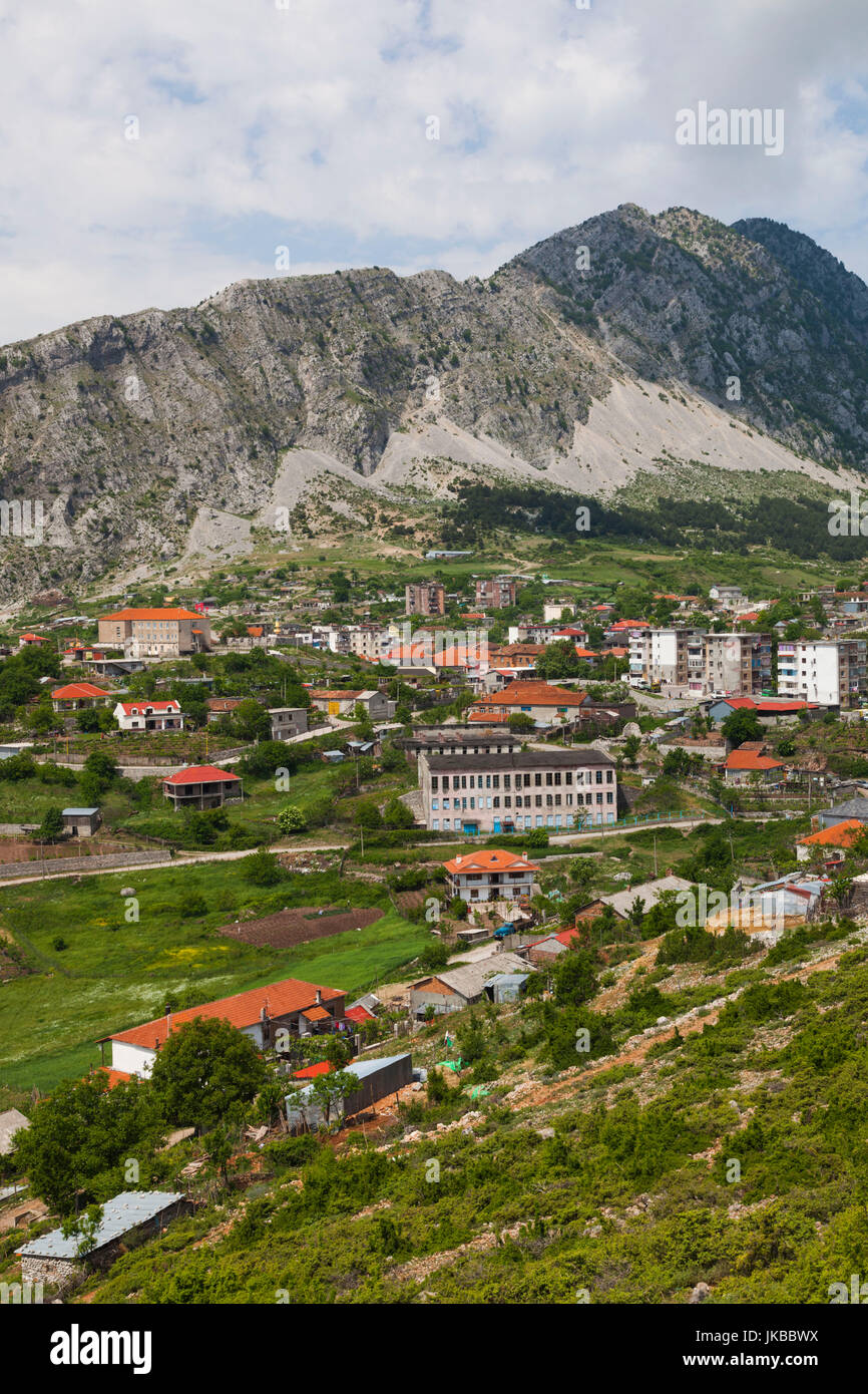 Albania, Leskovik, mountain town view Stock Photo - Alamy