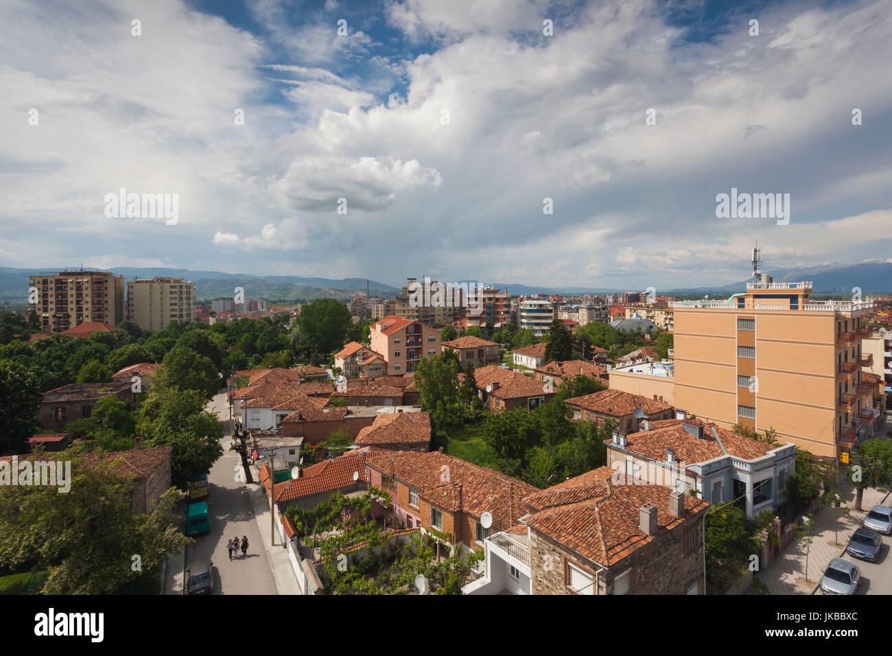 Albania, Korca, elevated city view Stock Photo - Alamy