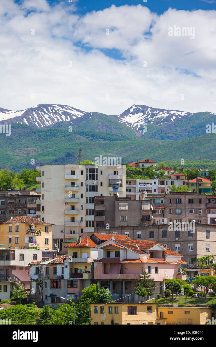 Albania, Librazhd, elevated town view Stock Photo - Alamy