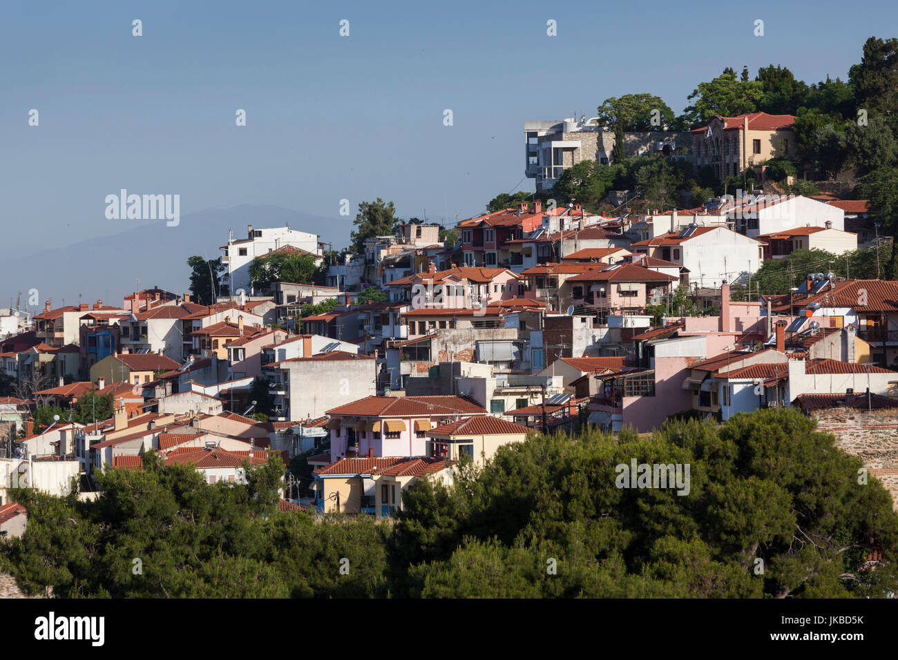 Greece, Central Macedonia Region, Thessaloniki, elevated view of the ...