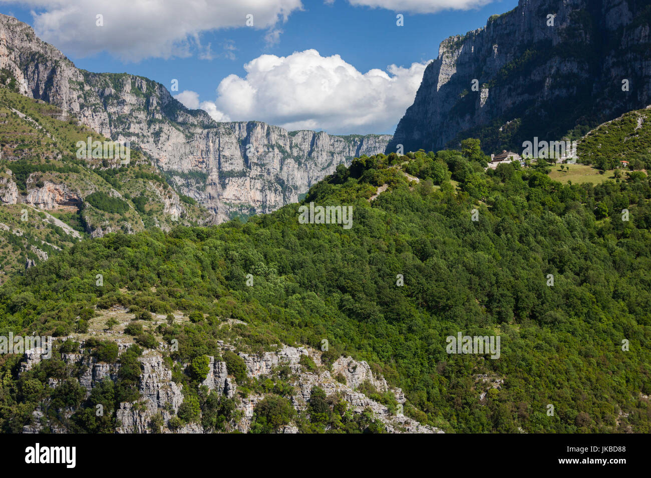 Greece, Epirus Region, Zagorohoria Area, Vikos Gorge, world's deepest ...