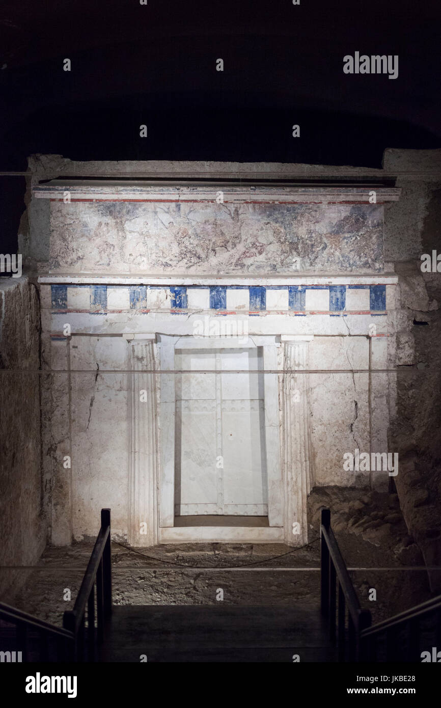 Greece, Central Macedonia Region, Vergina, Royal Tombs Museum ...