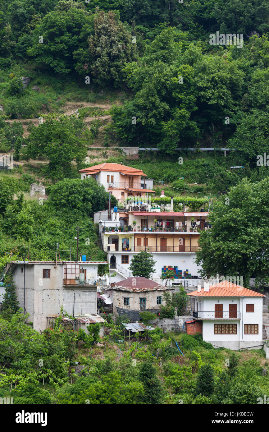 Greece, Thessaly Region, Horefto, Pelion Peninsula, village view Stock ...