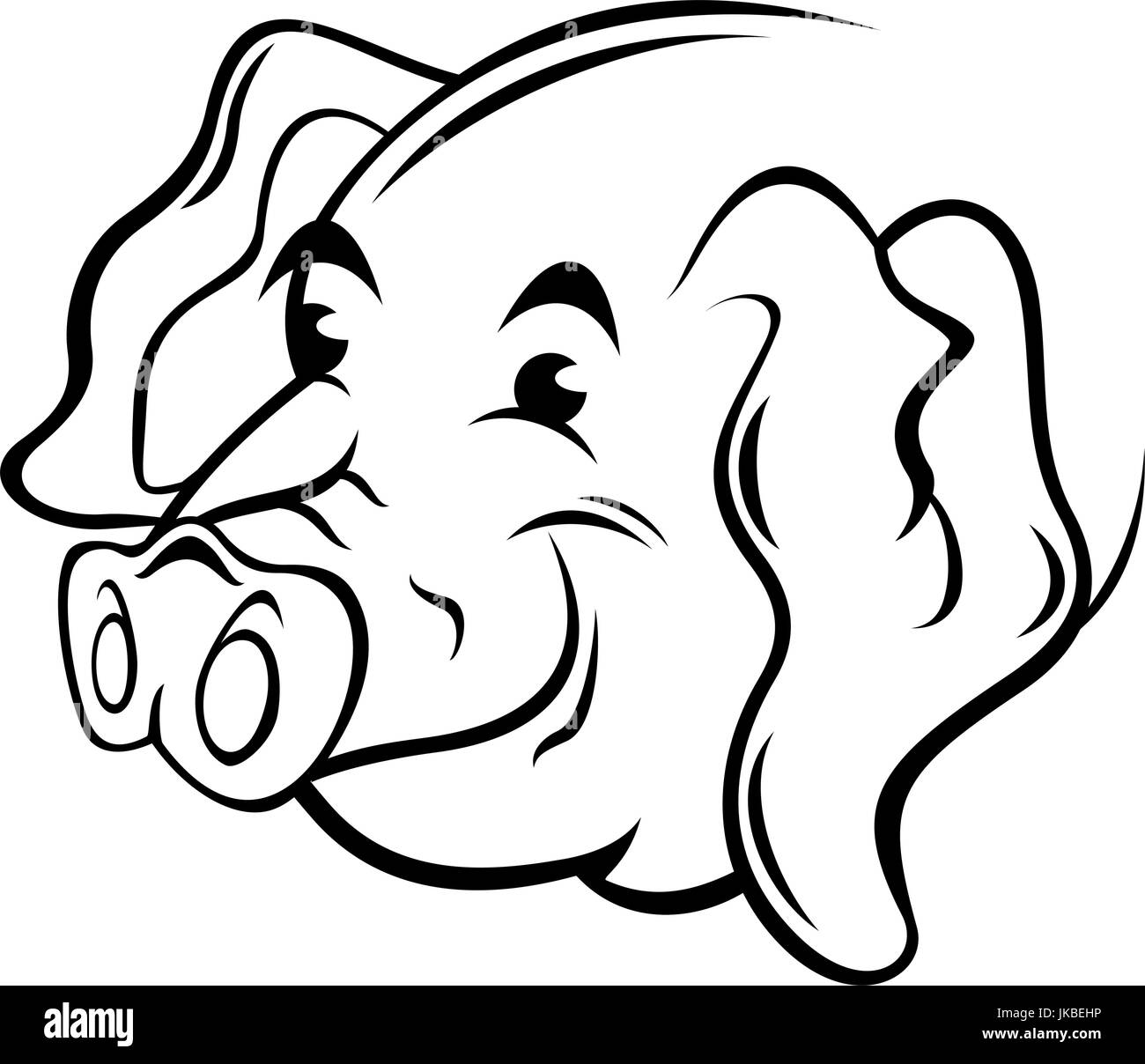 Pig logo Black and White Stock Photos & Images - Alamy