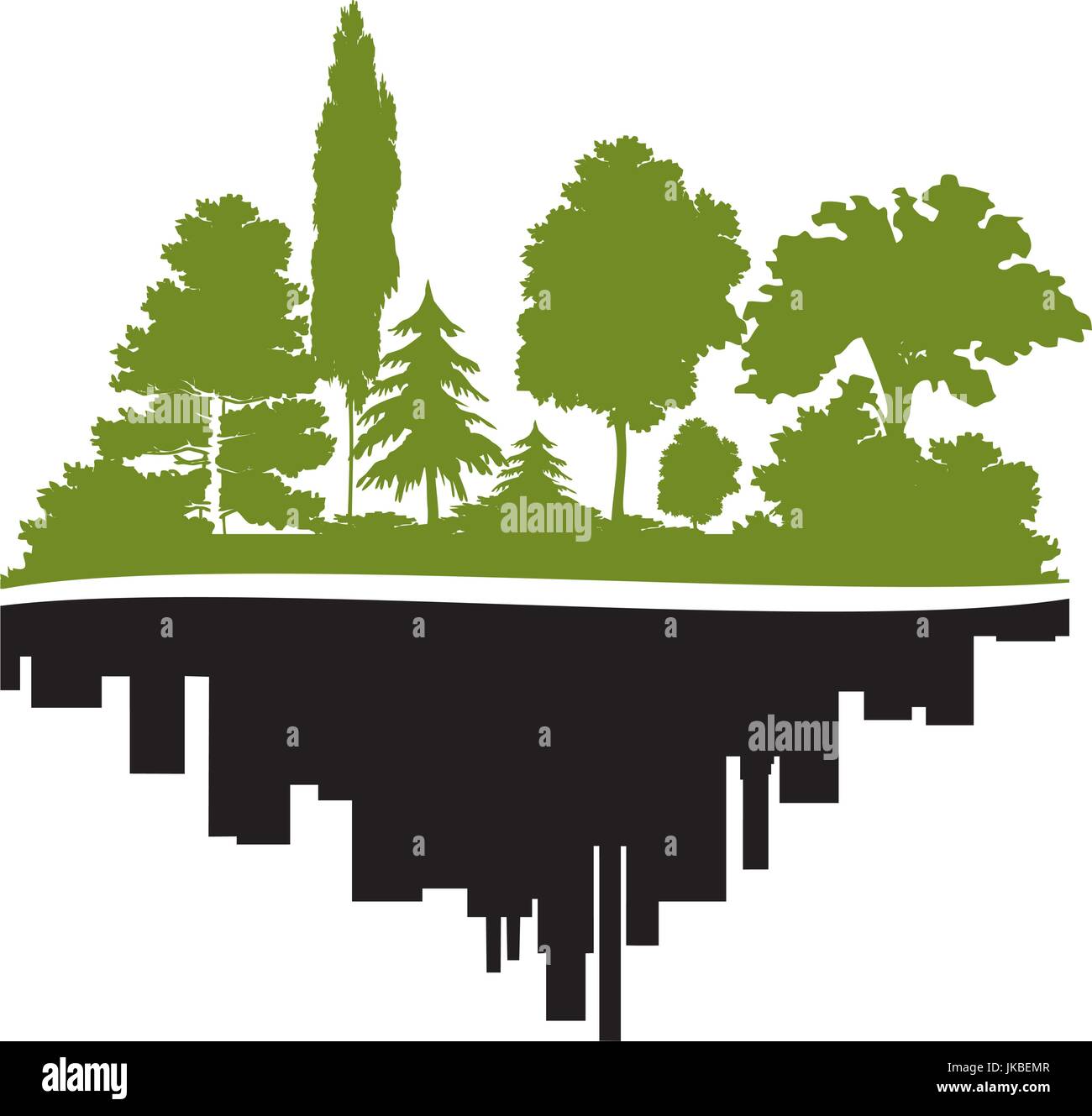 City town tree Stock Vector Images - Alamy