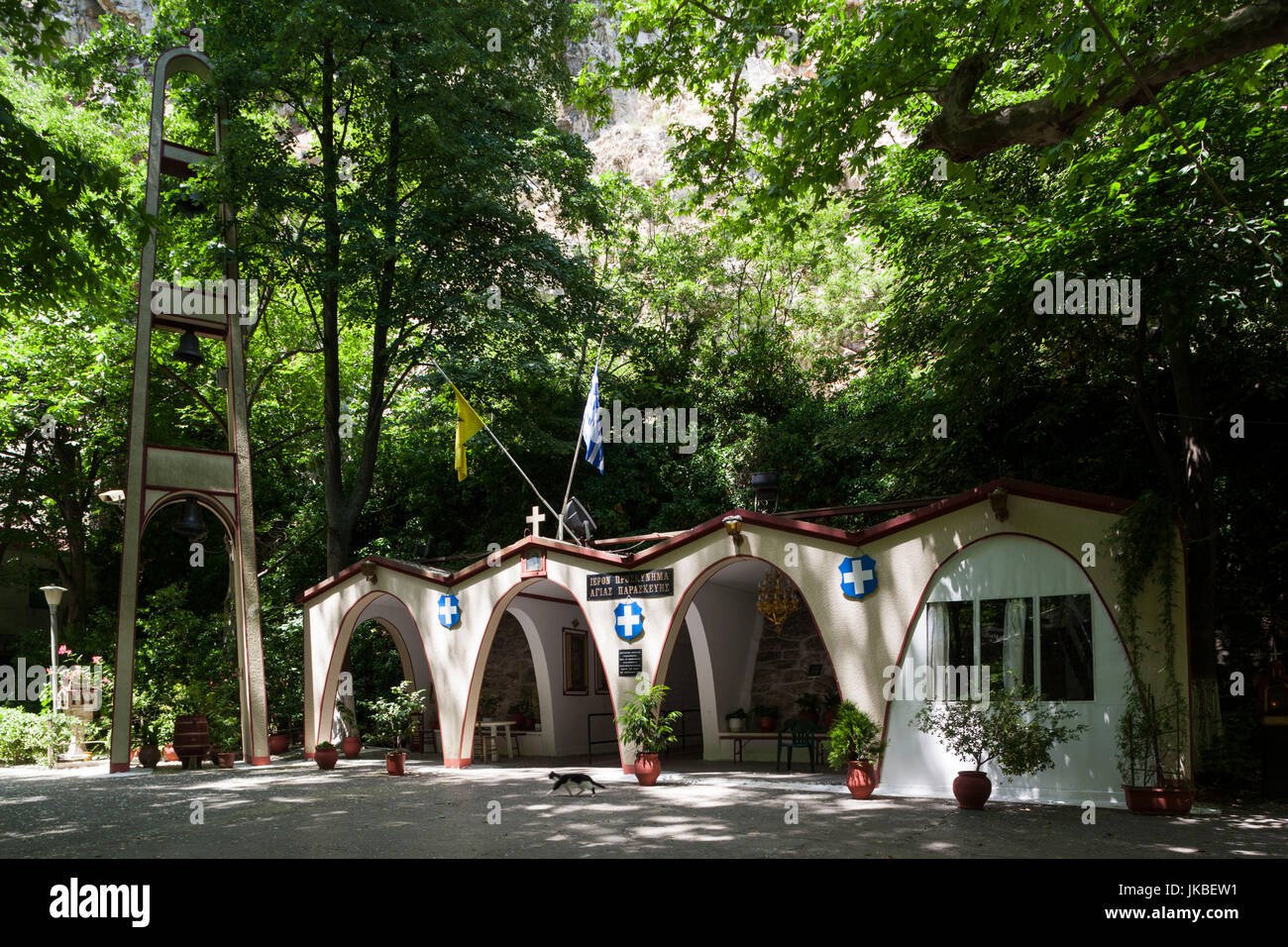 Greece, Thessaly Region, Valley of Tembi, Agia Paraskevi, underground ...