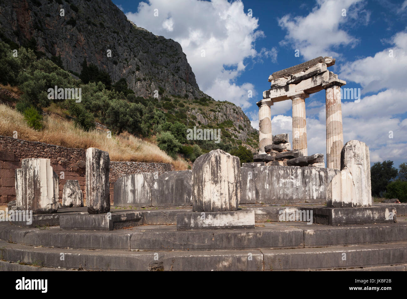 Greece, Central Greece Region, Delphi, Ancient Delphi, Sanctuary of ...