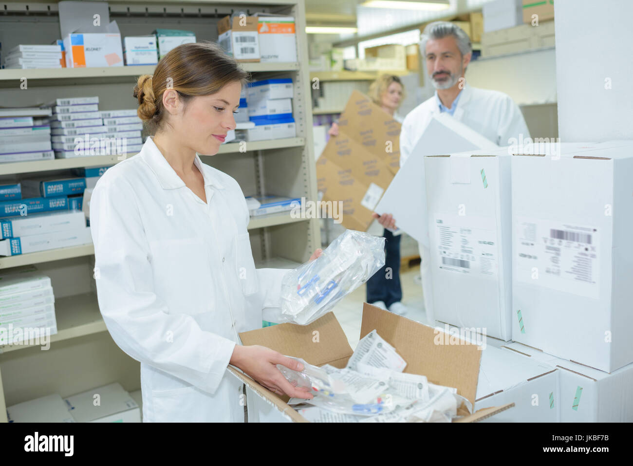 Pharmacy preparing drug in hospital hi-res stock photography and images ...