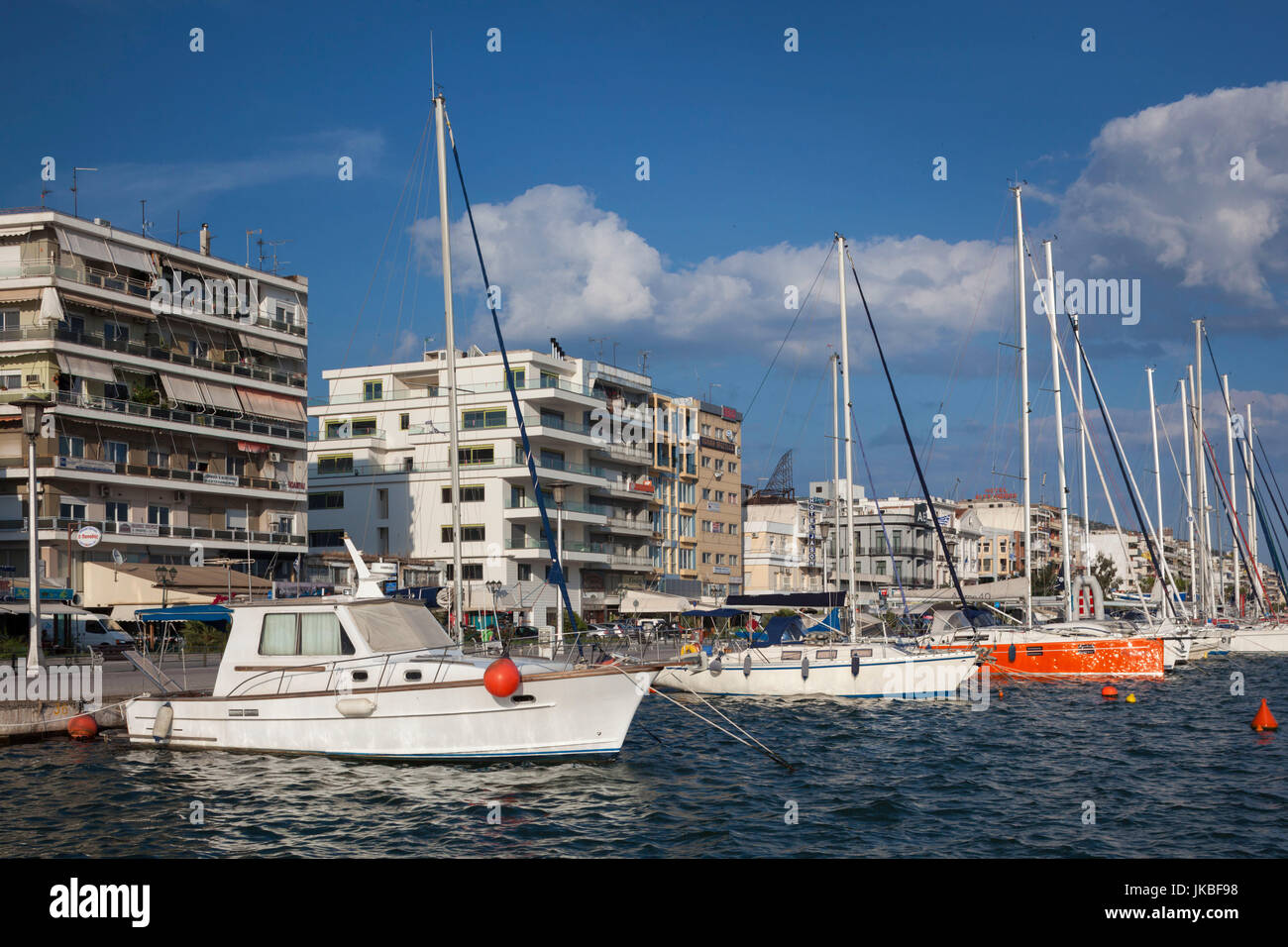 Greece, Thessaly Region, Pelion Peninsula, Volos, waterfront marina ...