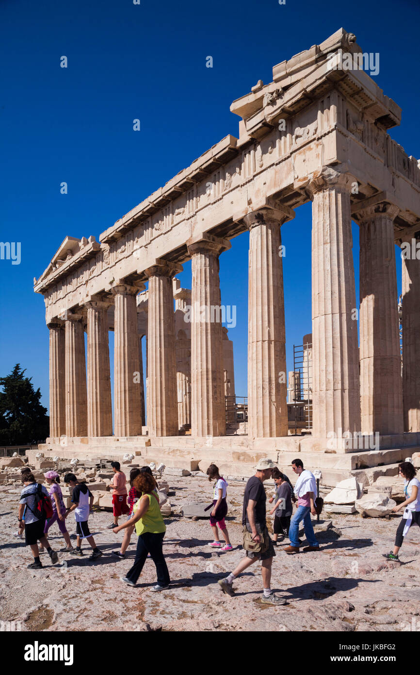 Greece, Central Greece Region, Athens, Acropolis, The Parthenon Stock ...