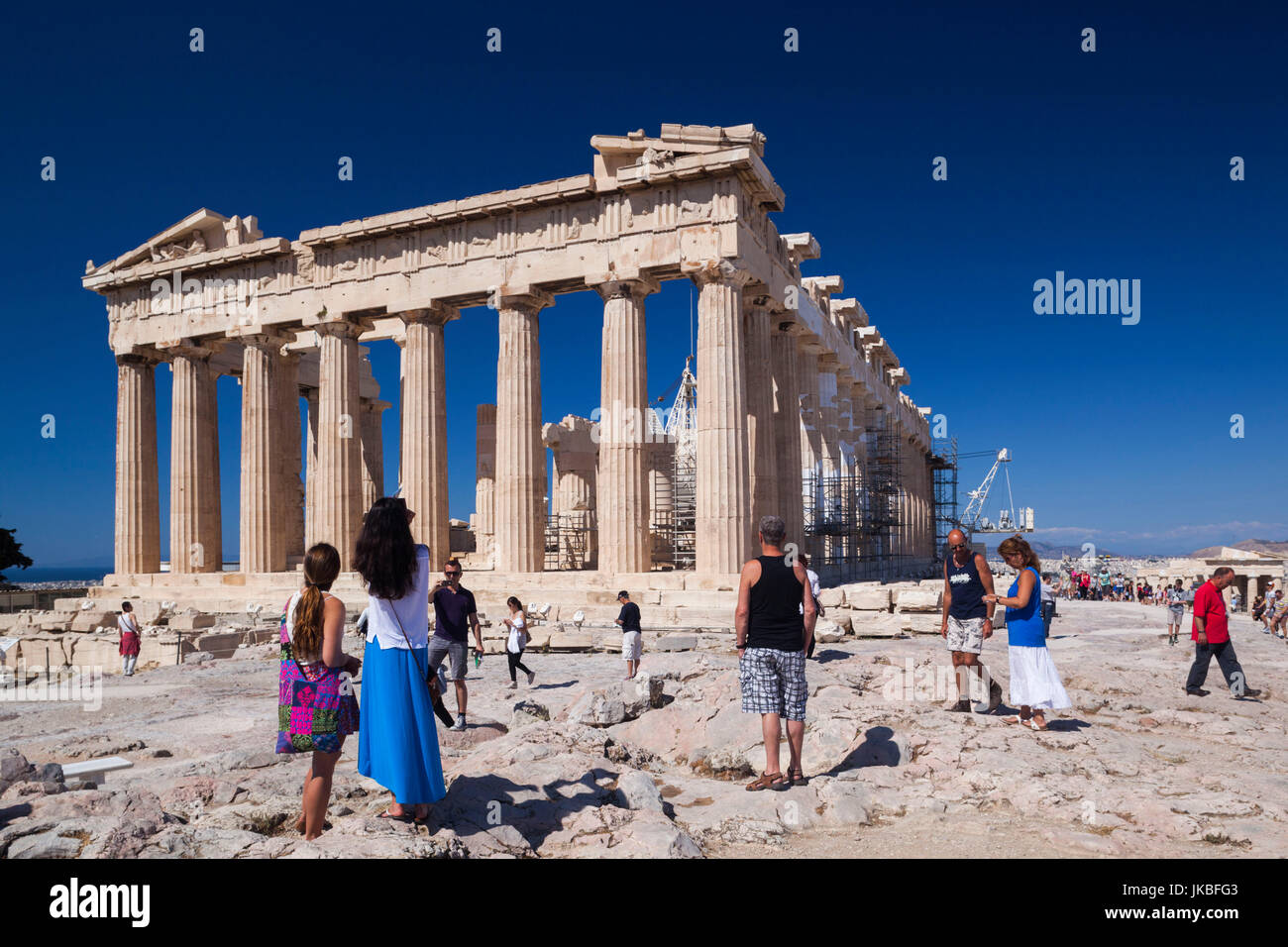 Greece, Central Greece Region, Athens, Acropolis, The Parthenon Stock ...