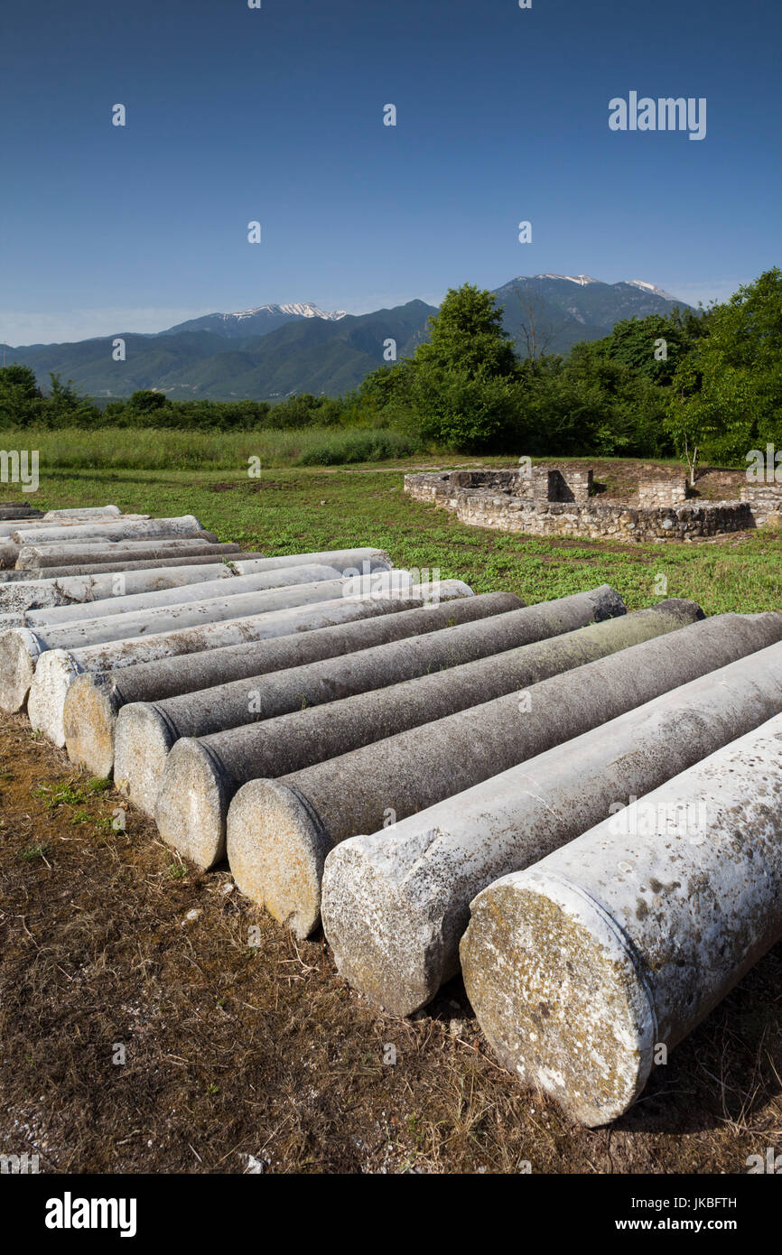 Greece, Central Macedonia Region, Dion, Ancient Dion, ruins of city ...