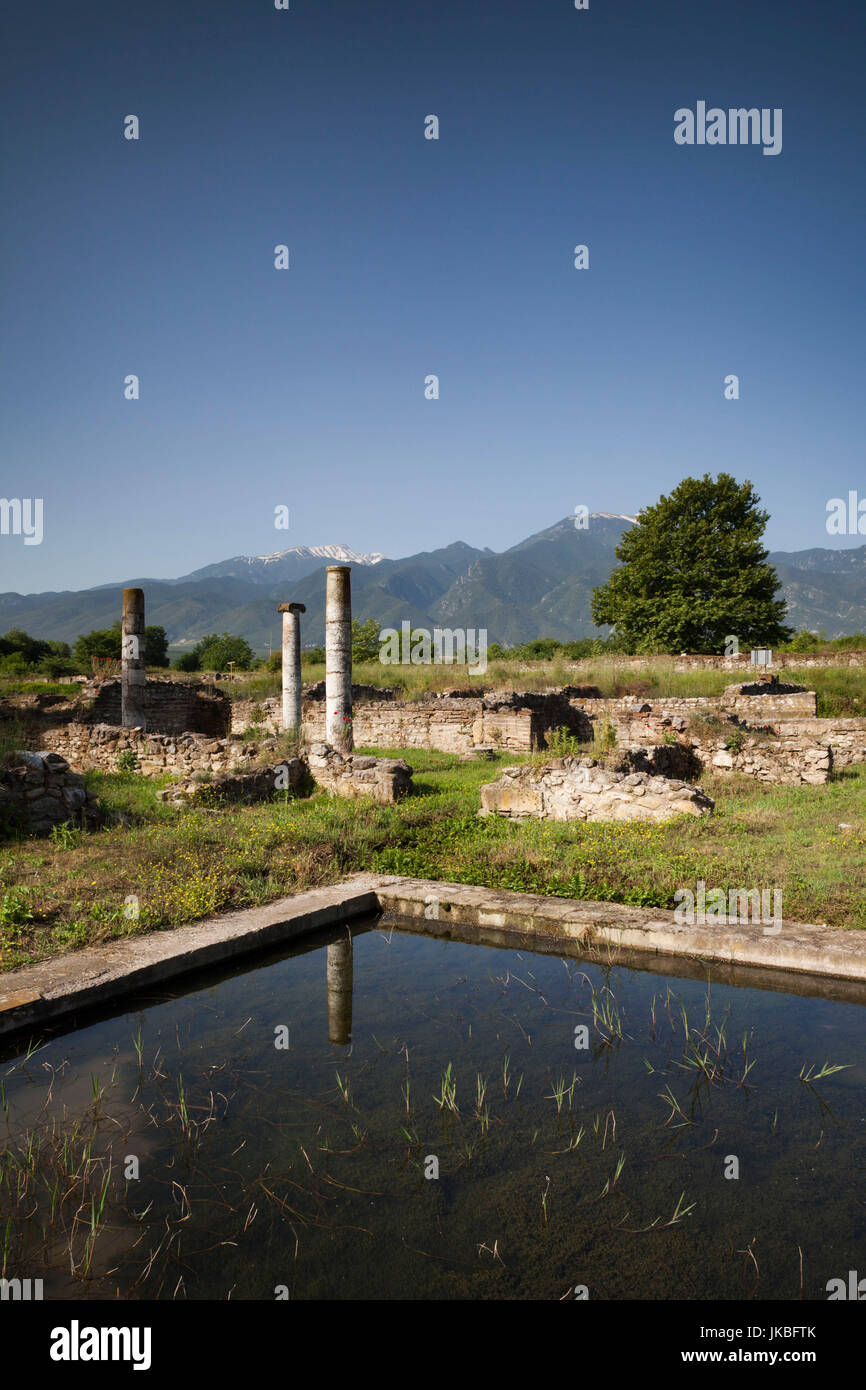 Greece, Central Macedonia Region, Dion, Ancient Dion, ruins of city ...