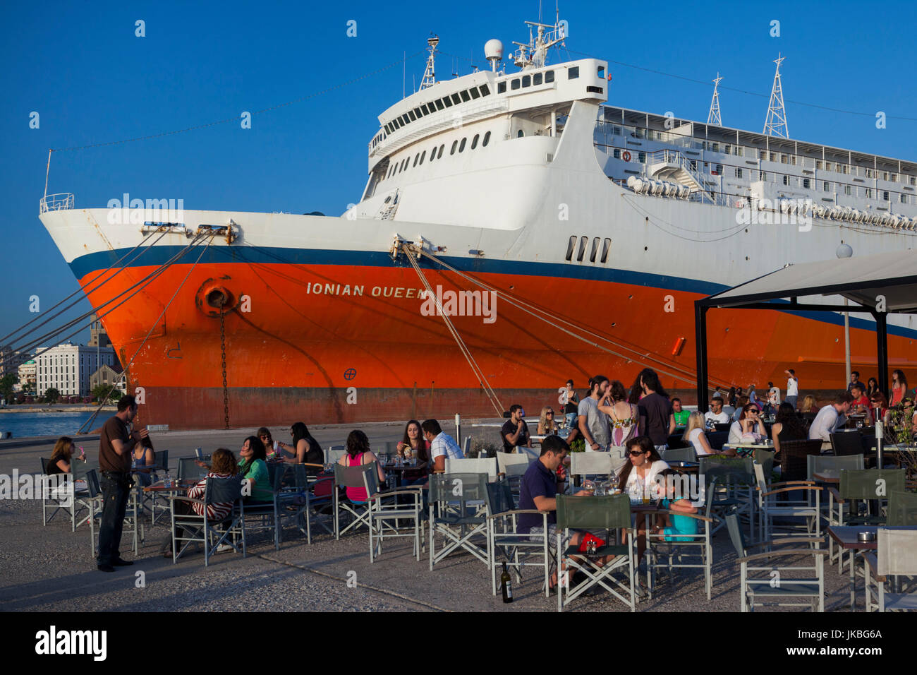 Greece, Peloponese Region, Patra, ocean ferry boat Stock Photo - Alamy