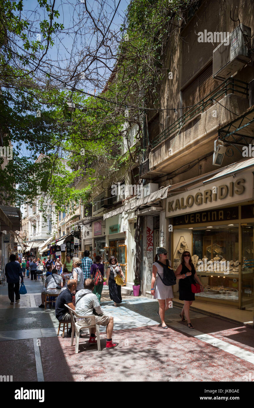 Shopping street athens hi-res stock photography and images - Alamy