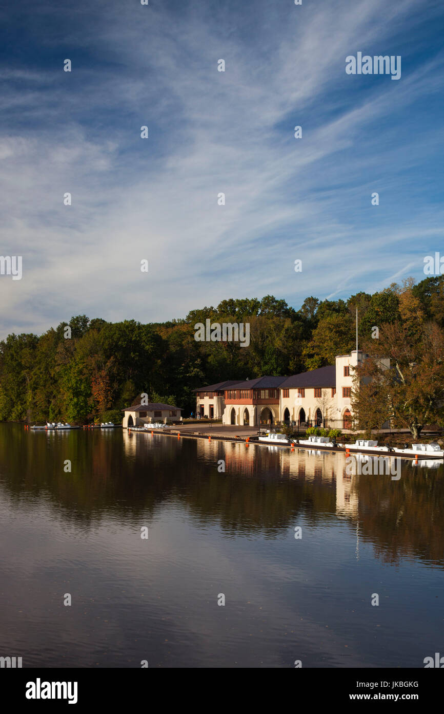 Princeton boathouse on carnegie lake hi-res stock photography and ...