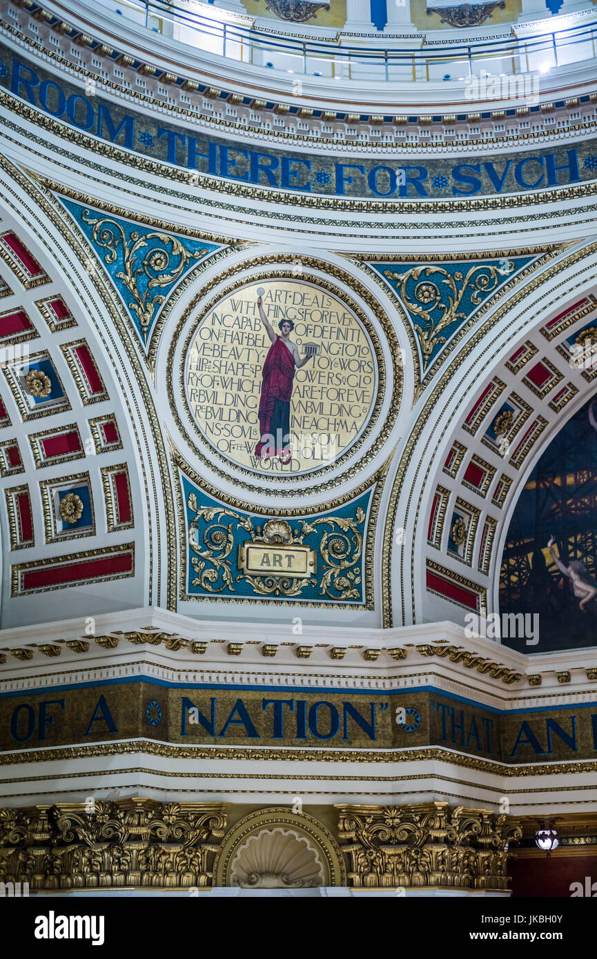 USA, Pennsylvania, Harrisburg, Pennsylvania State Capitol, interior ...