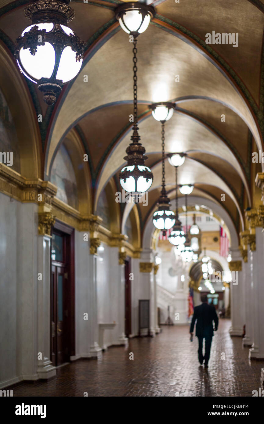USA, Pennsylvania, Harrisburg, Pennsylvania State Capitol, interior ...
