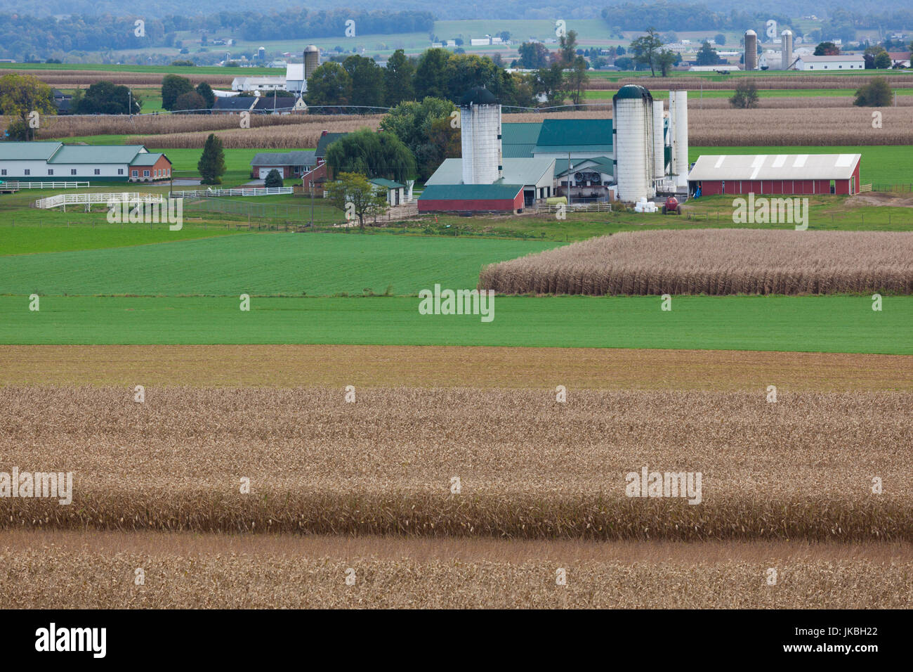 USA, Pennsylvania, New Holland, elevated farm view Stock Photo - Alamy