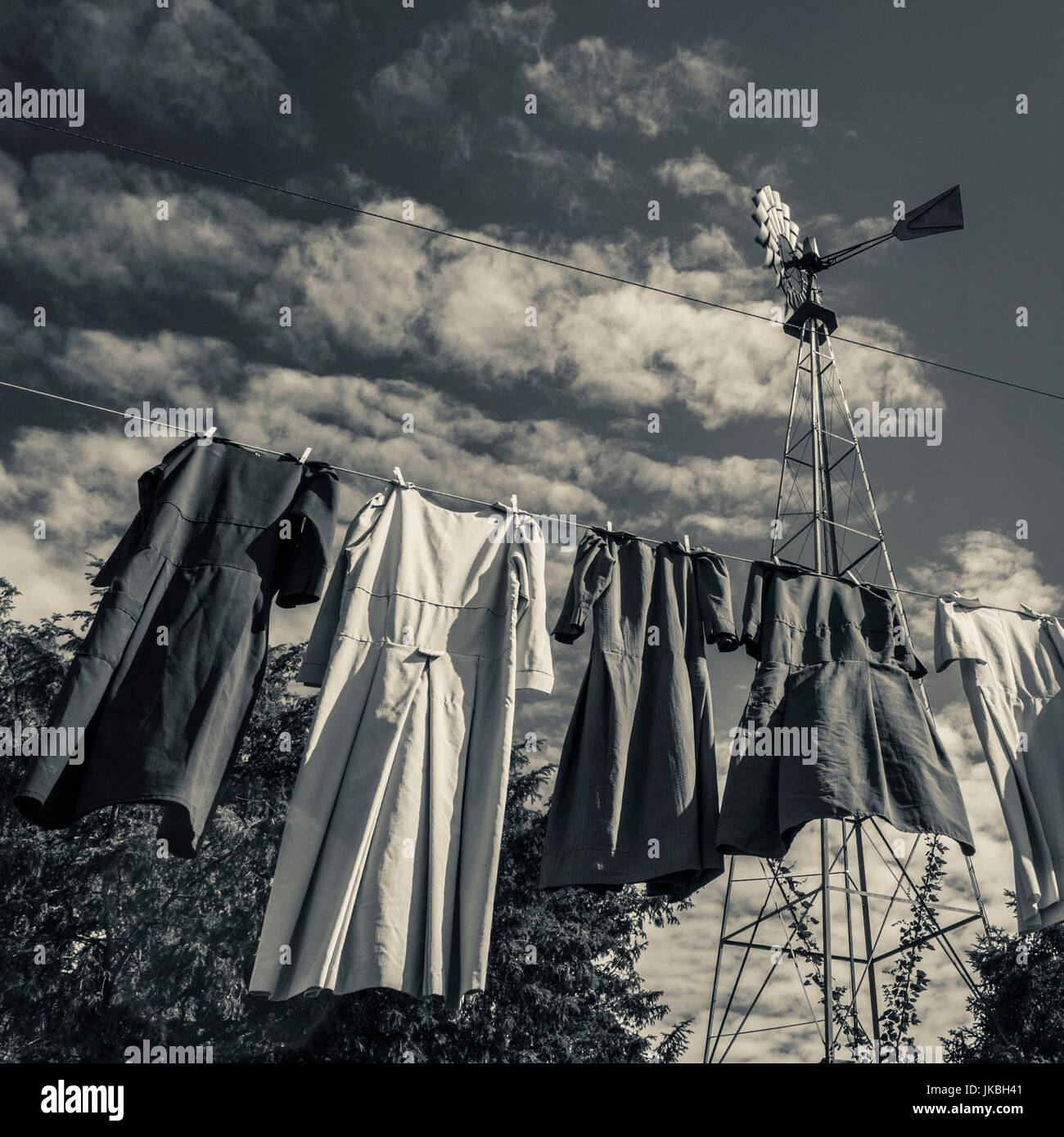 USA, Pennsylvania, Pennsylvania Dutch Country, Lancaster, Amish Farm ...