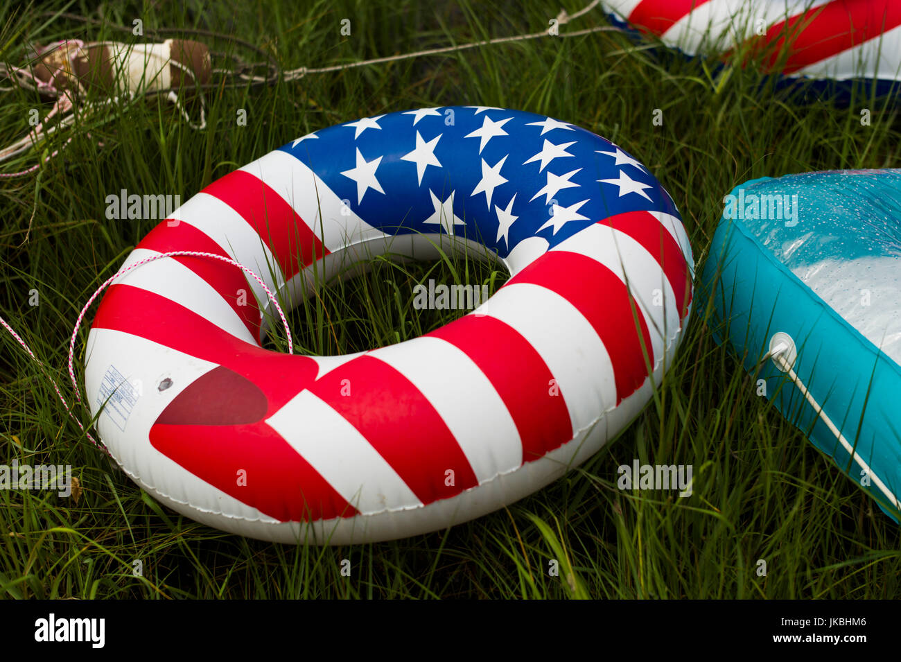 Usa flag pattern float hi-res stock photography and images - Alamy
